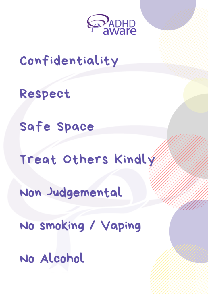 Event Ground Rules - ADHD Aware